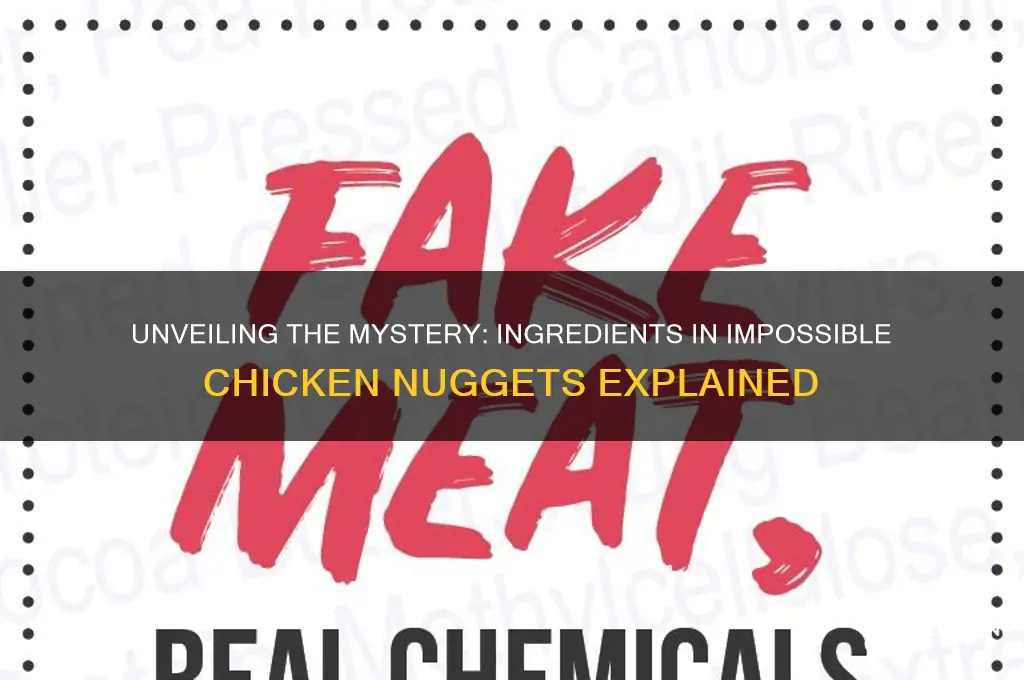 Unveiling The Mystery: Ingredients In Impossible Chicken Nuggets ...
