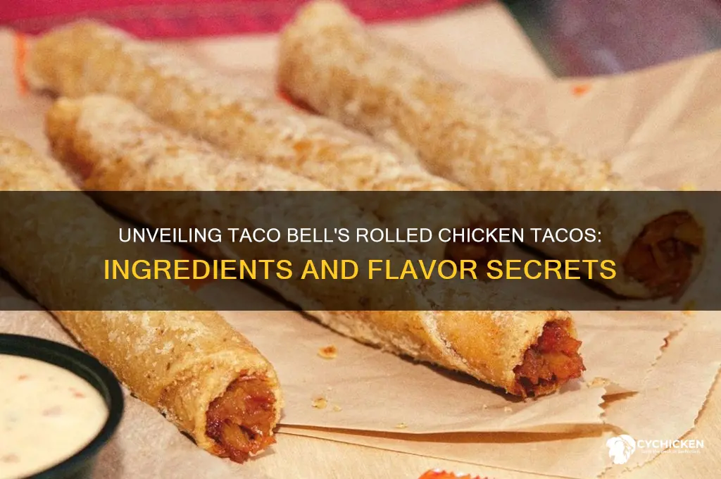 Unveiling Taco Bell's Rolled Chicken Tacos: Ingredients And Flavor ...