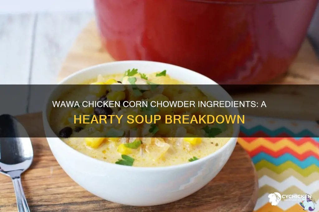 Wawa Chicken Corn Chowder Ingredients: A Hearty Soup Breakdown | CyChicken