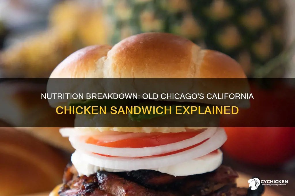 Nutrition Breakdown: Old Chicago's California Chicken Sandwich ...