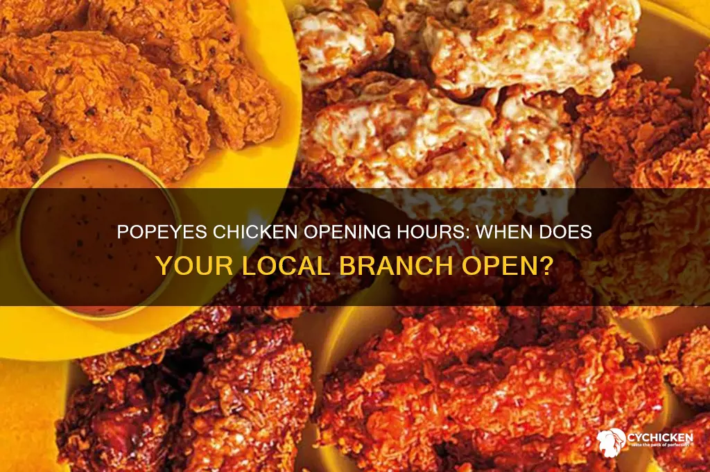 Popeyes Chicken Opening Hours: When Does Your Local Branch Open ...