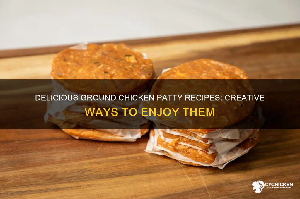 Delicious Ground Chicken Patty Recipes: Creative Ways To Enjoy Them ...