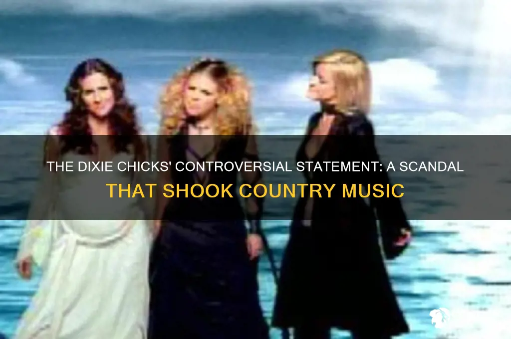 The Dixie Chicks' Controversial Statement: A Scandal That Shook Country ...