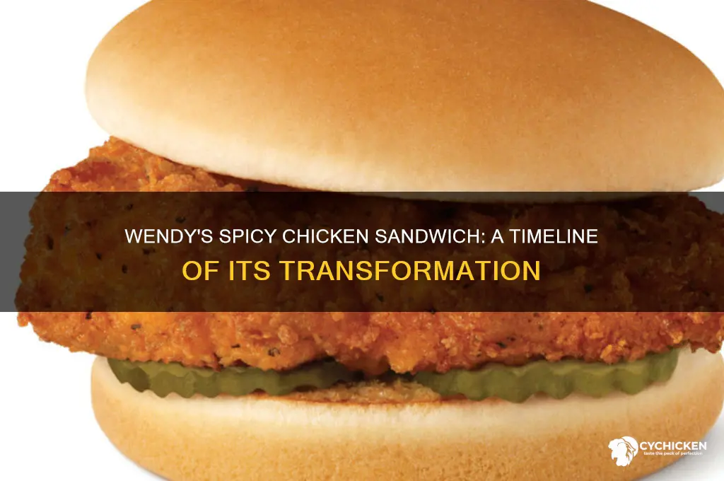 Wendy's Spicy Chicken Sandwich: A Timeline Of Its Transformation ...
