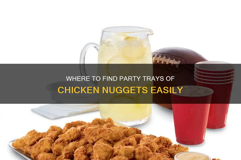 Where To Find Party Trays Of Chicken Nuggets Easily | CyChicken