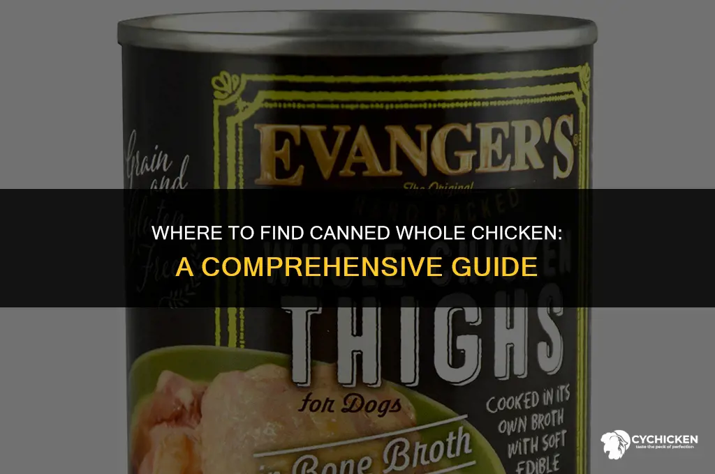 Where To Find Canned Whole Chicken: A Comprehensive Guide | CyChicken