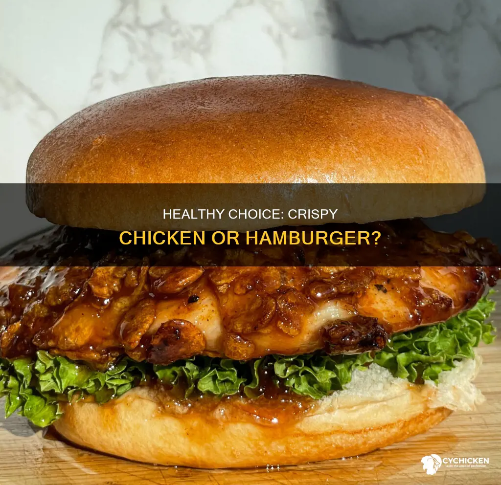 Healthy Choice: Crispy Chicken Or Hamburger? | CyChicken
