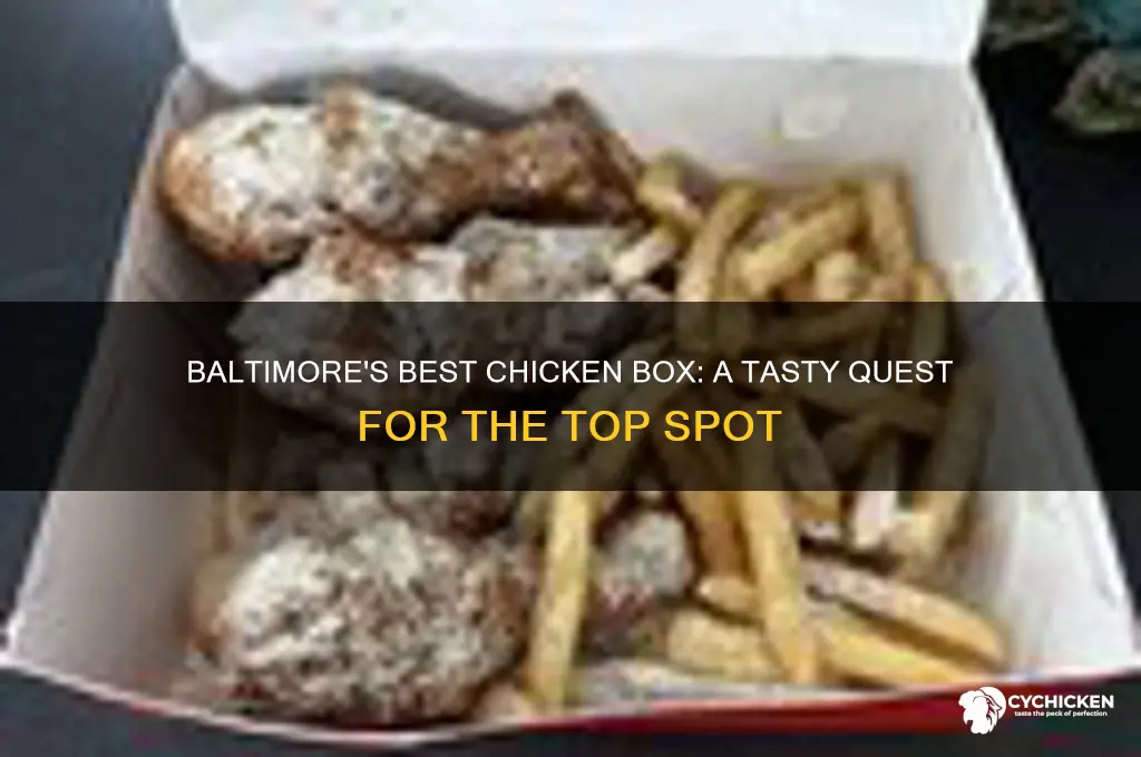 Baltimore's Best Chicken Box: A Tasty Quest For The Top Spot | CyChicken