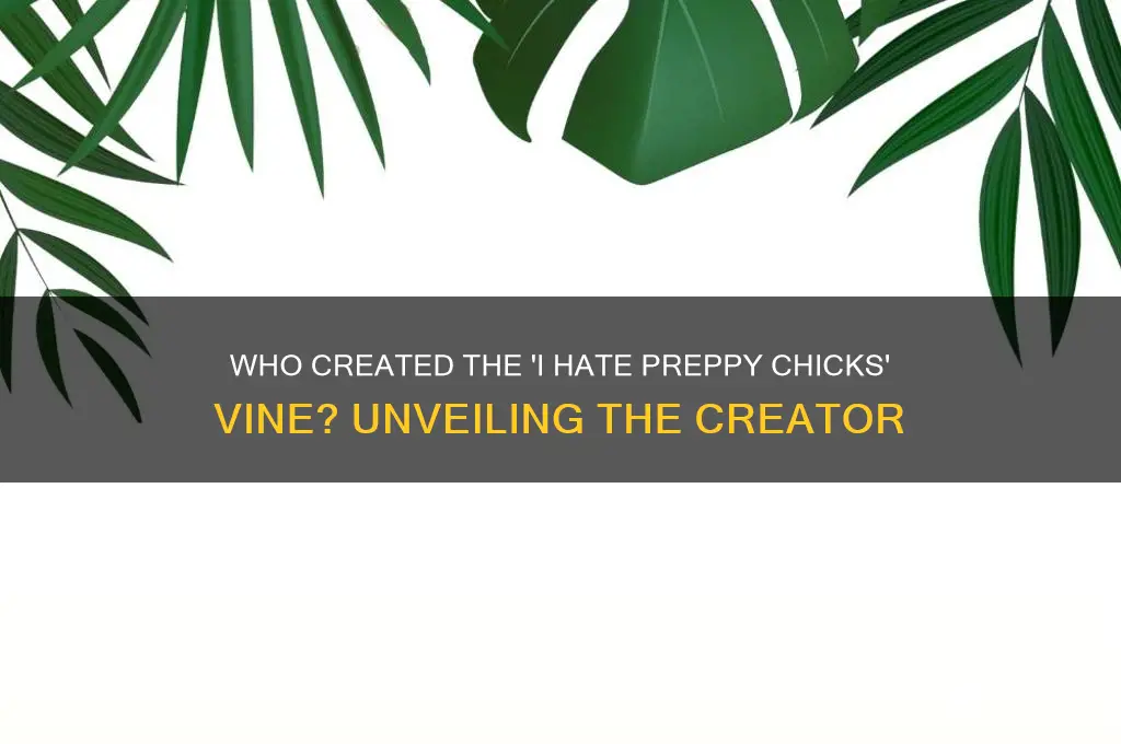 Who Created The 'I Hate Preppy Chicks' Vine? Unveiling The Creator ...