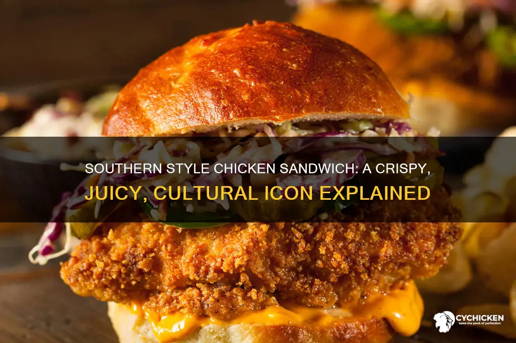 Southern Style Chicken Sandwich: A Crispy, Juicy, Cultural Icon ...
